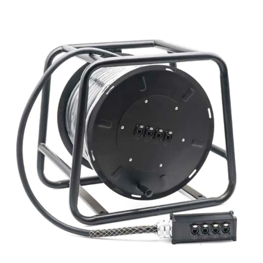 4 Multi-Channel 80m Snake Ethernet Cable With Drum For AV Events SF/UTP ...