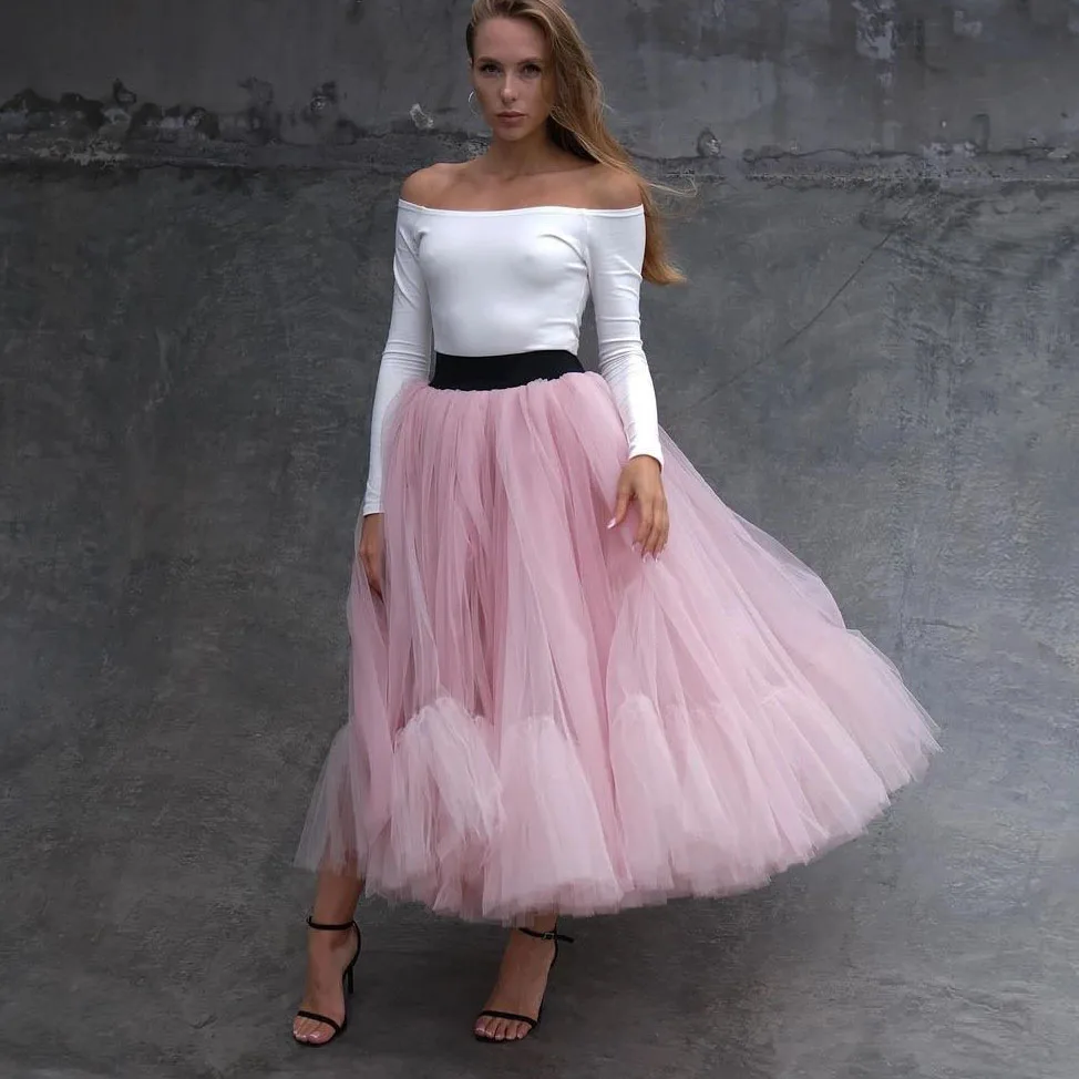Modesto-pincess-rosa-tutu-saia-extra-exuberante-tule-tornozelo ...