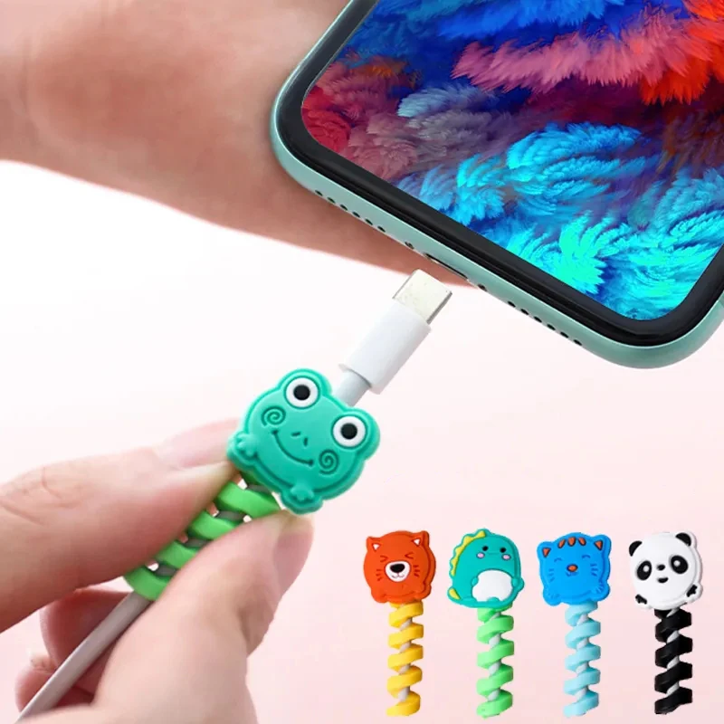 USB-Cable-Protector-Cute-Cartoon-Data-Line-Protective-Cover-Charging ...