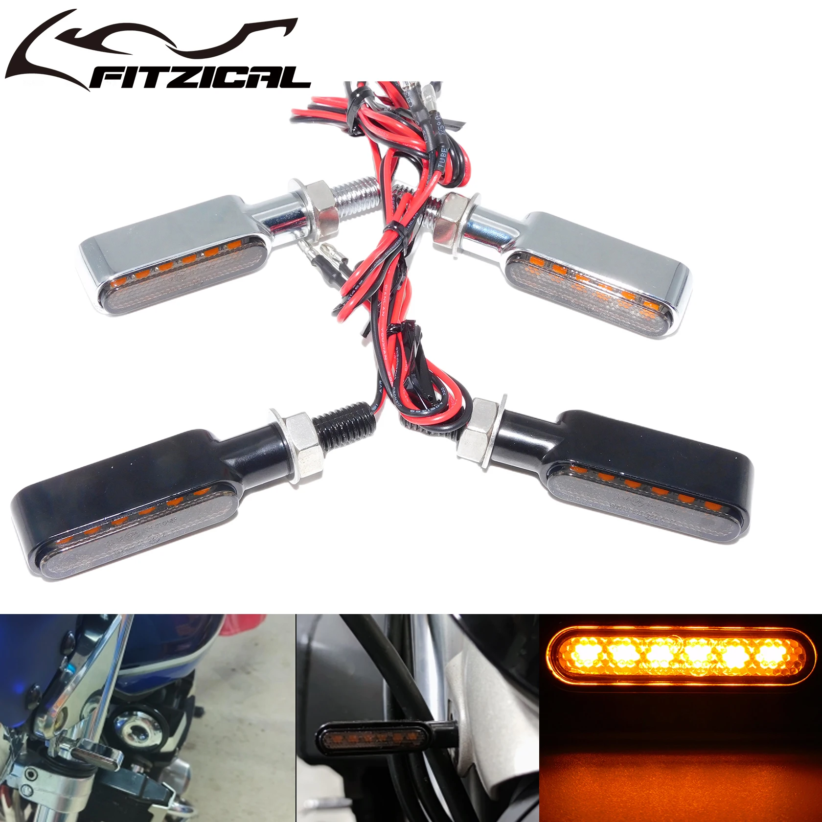 Motorcycle-6-Led-Mini-Indicators-Turn-Signal-Light-Flowing-Amber-Lamp ...