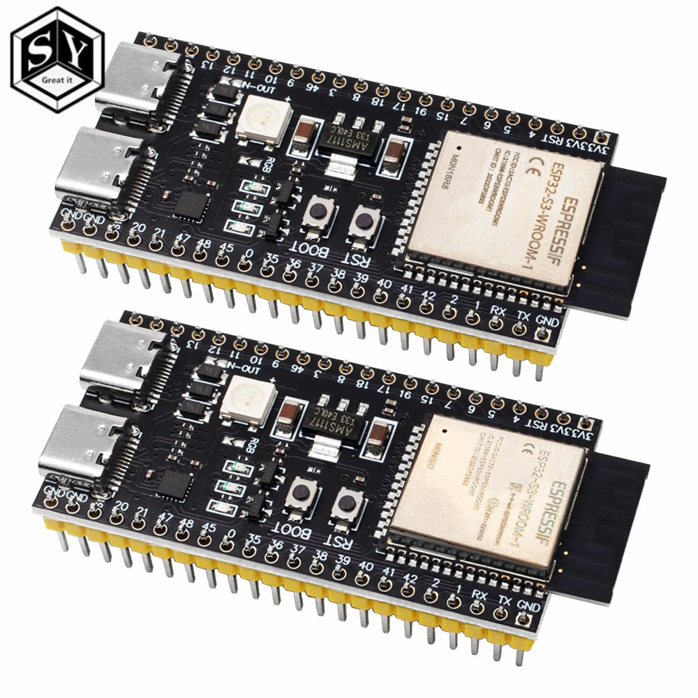 Esp32 S3 Devkitc 1 Esp32 S3 와이파이 블루투스 호환 Ble 50 메쉬 개발 보드 Esp32 무선 모듈 