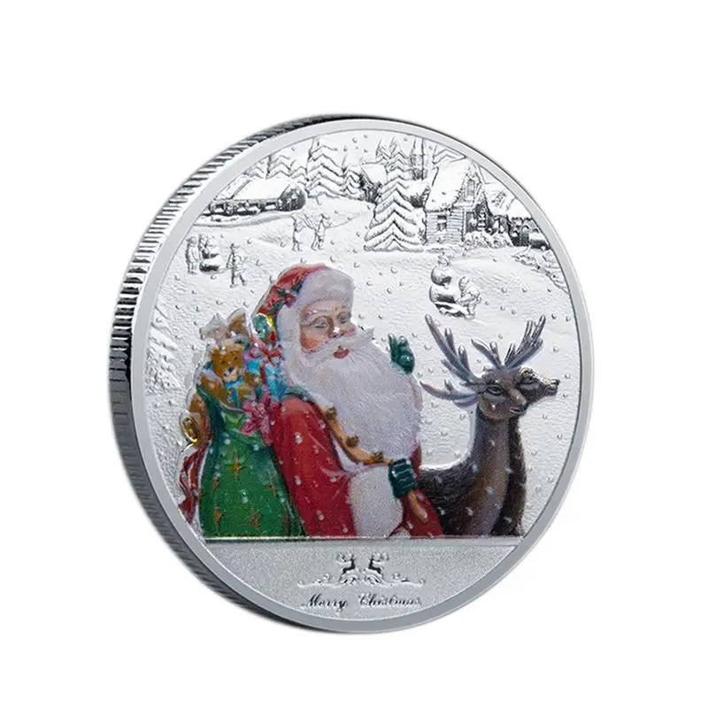 Christmas-Souvenir-Coins-Santa-Metal-Coin-Christmas-Collectible-Art ...