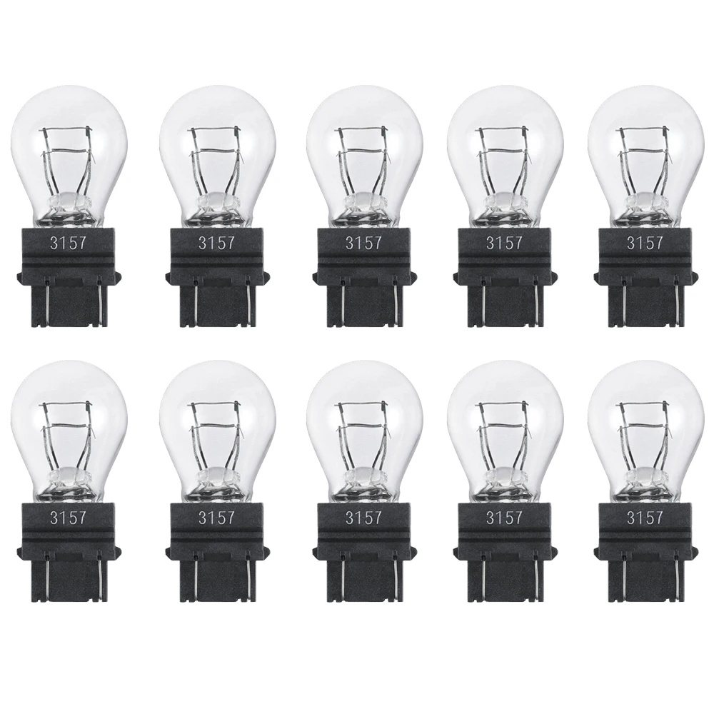 10pcs Universal 3157 Bright Light Bulbs Taillight Brake Lights Reverse ...