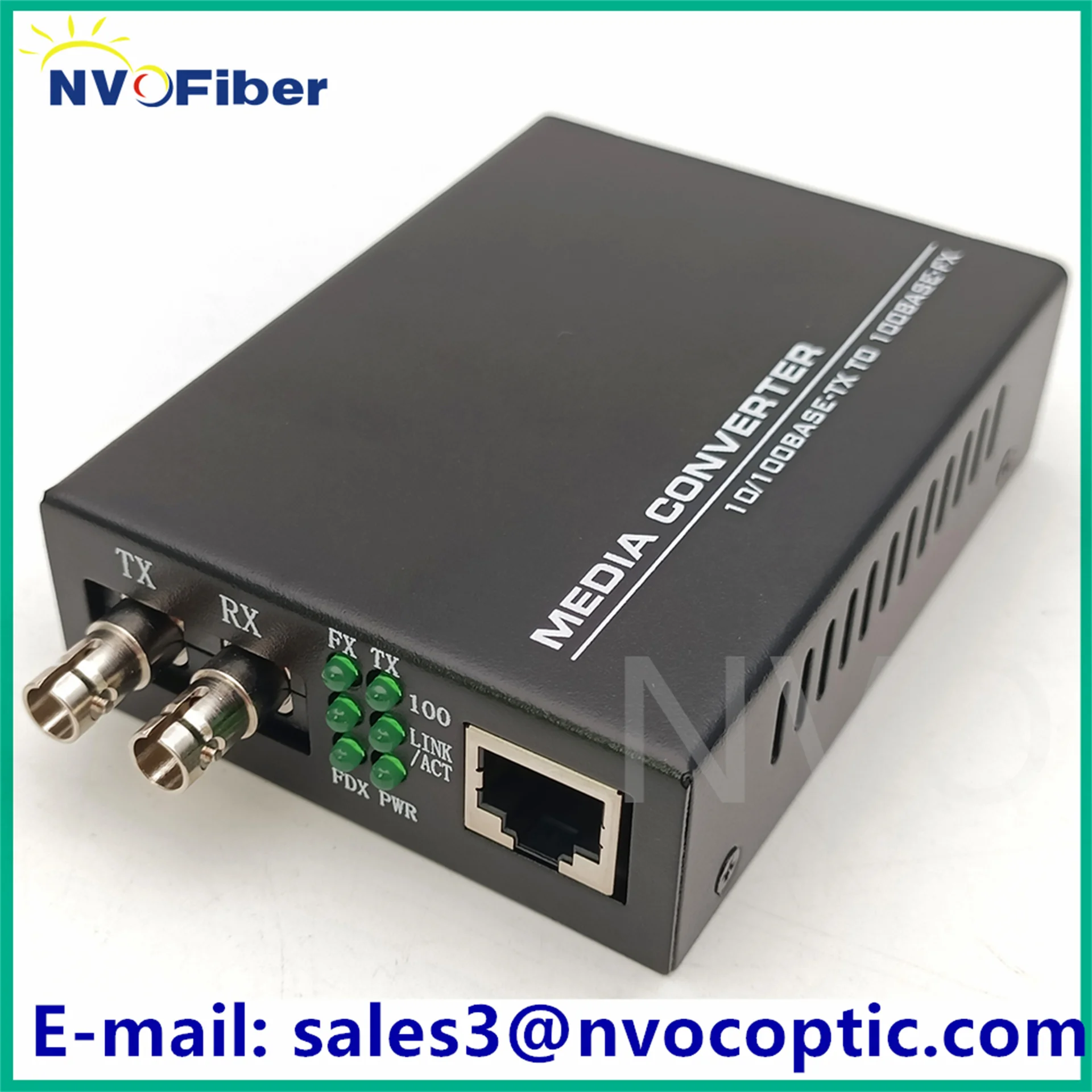ST-Duplex-MM-Megabit-Fiber-Media-Converter-2KM-ST-1310nm-10-100M ...