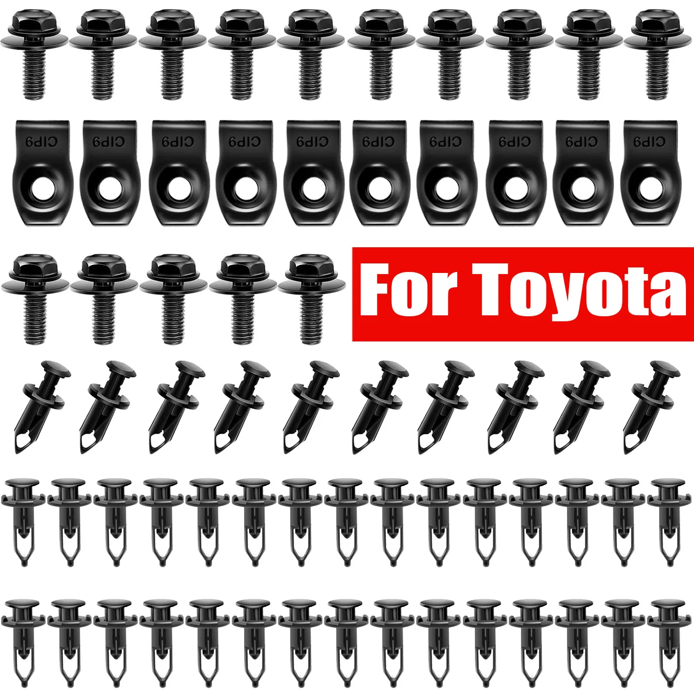 65pcs-Car-M6-Body-Bolts-U-nut-Engine-Under-Splash-Shield-Guard-Bumper ...