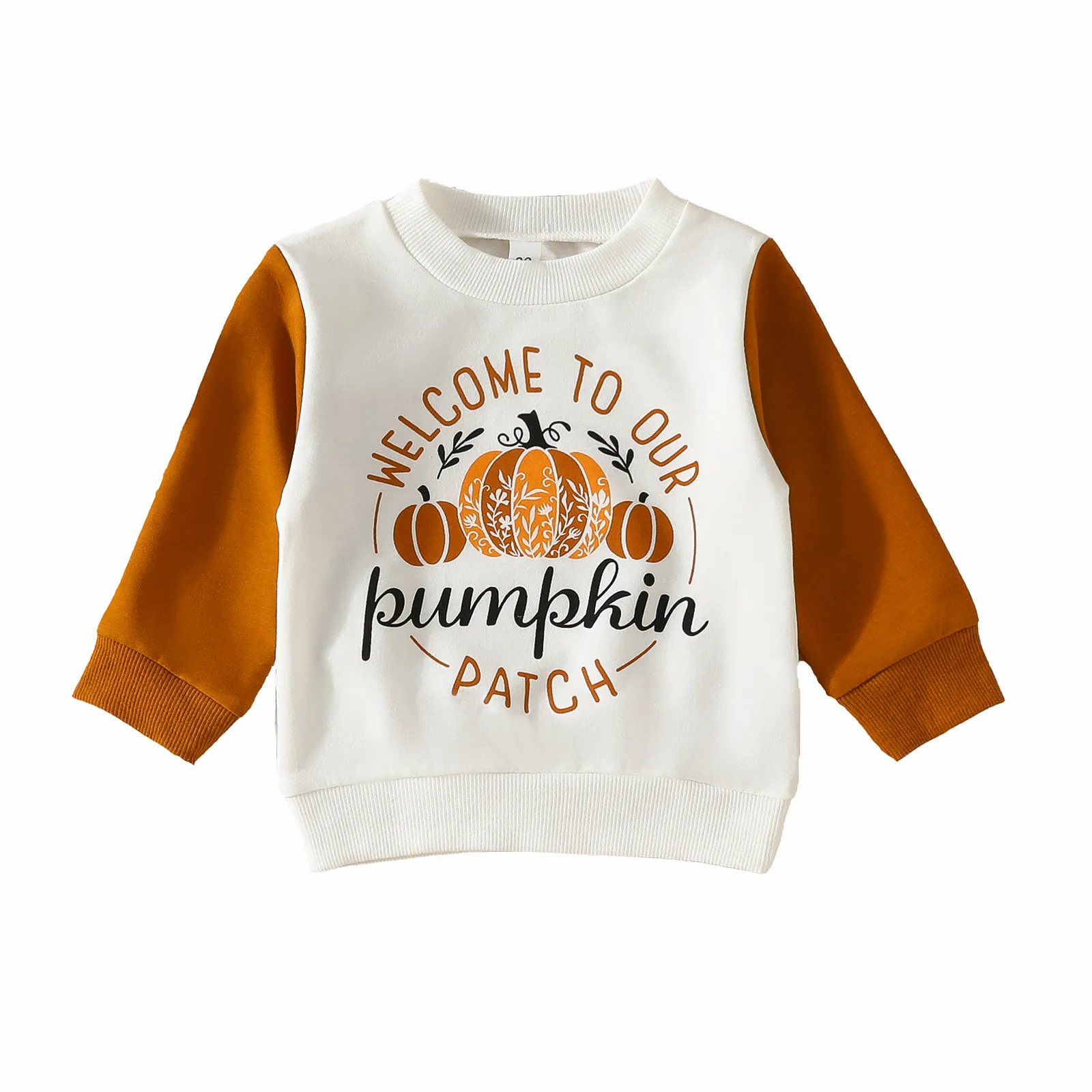 Toddler-Kids-Baby-Halloween-Outfit-Boy-Girl-Pumpkin-Sweatshirt-Crewneck ...