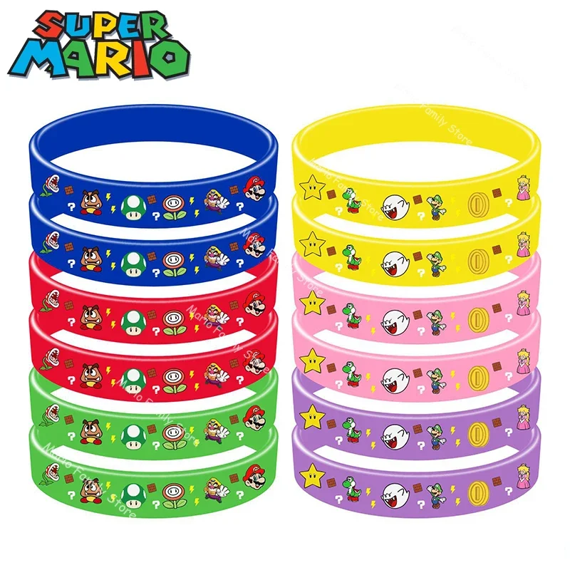 Super-Mario-Bros-Anime-Bracelet-for-Children-Silicone-Jewelry-Decora-es ...