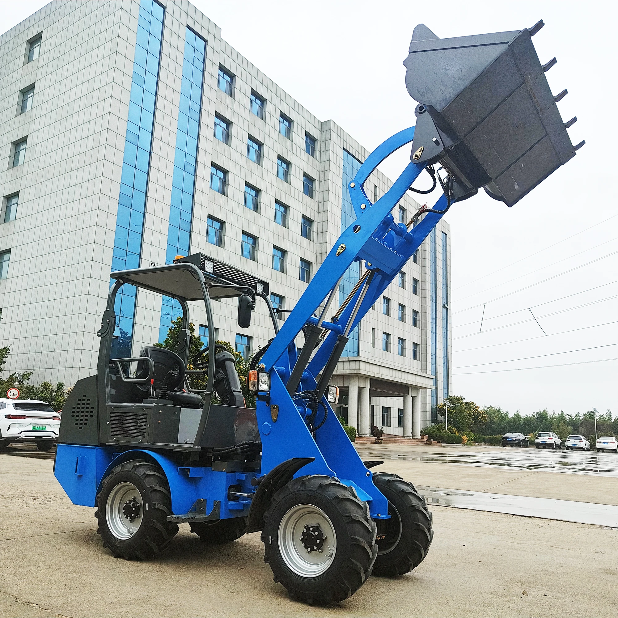 Small-Electric-Wheel-Loader-Bucket-Mini-Loader-Skid-Steer-Attachment ...