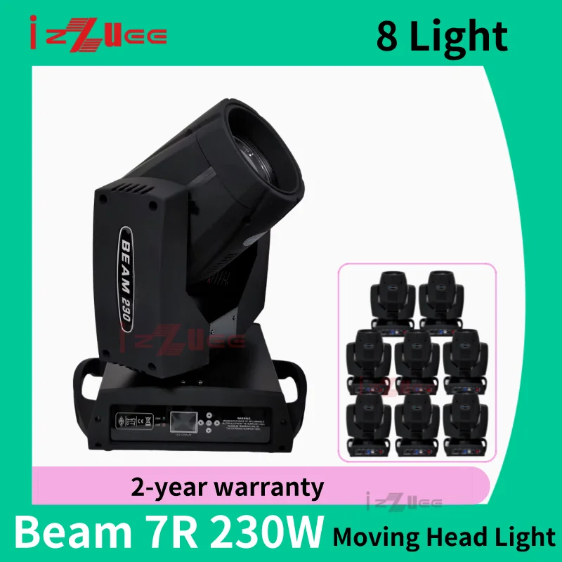 0-TAX-1-8PCS-Lyre-Beam-230W-7R-Moving-Head-Light-Flight-Case-Beam-7R ...