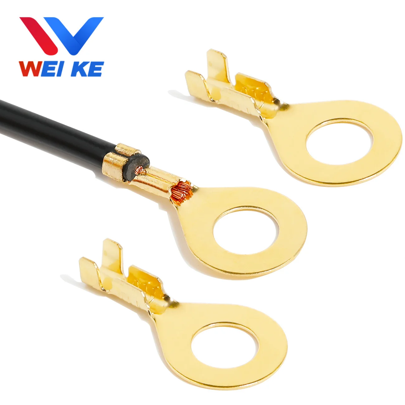 100pcs/lot M3 M4 M5 M6 M8 M10 Electrical Wire Connectors Lugs Ring ...