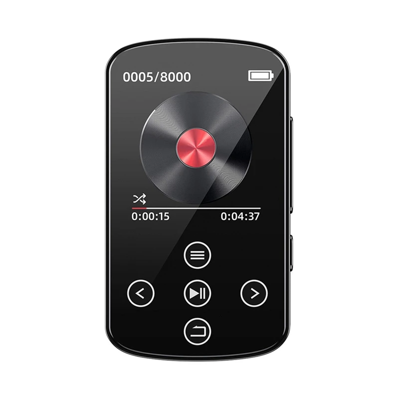 Sports Bluetooth MP3 Player With Clip 1.5 Inch Full Touch Screen Mini ...
