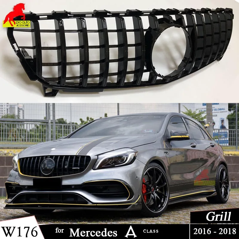 W176-Front-GTR-Racing-Grille-Facelift-for-2016-2018-Mercedes-A-Class ...