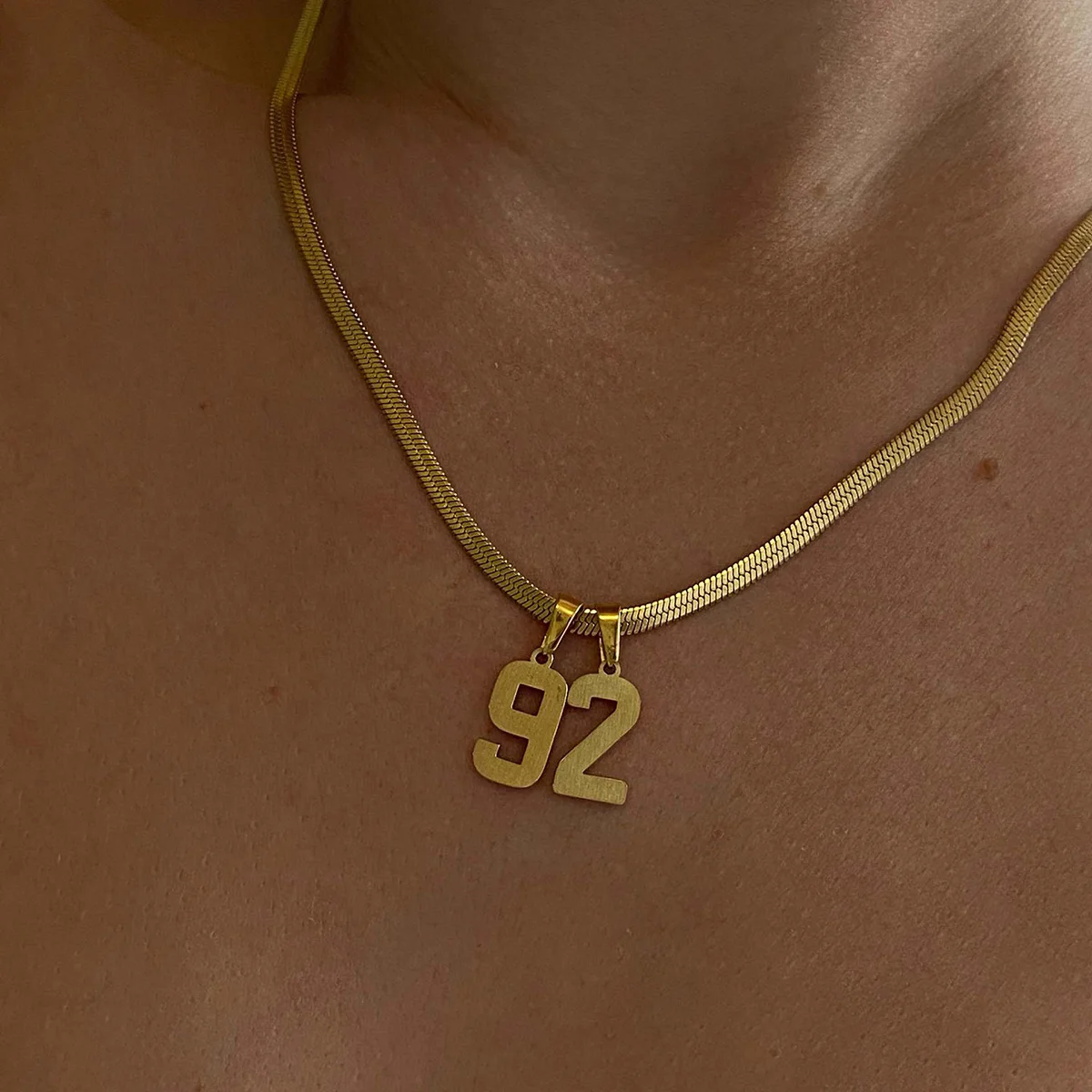 ins-Stainless-Steel-Number-Year-Necklace-For-Women-Vintage-Digital ...