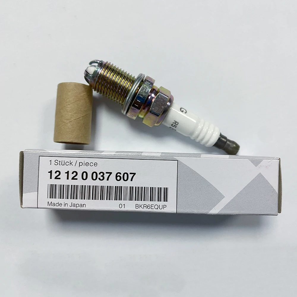 6pcs 12120037607 BKR6EQUP Platium Car Spark Plug For BMW E46 E39 E60 E61 E63 E64 M54 M62 Z3 320 ...
