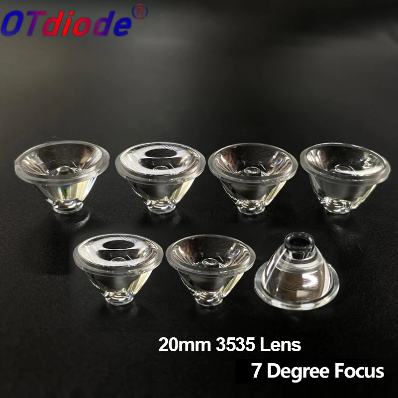 10pcs LED Lens 20mm XPEE 3W 3535 Optical PMMA Reflector Collimator ...