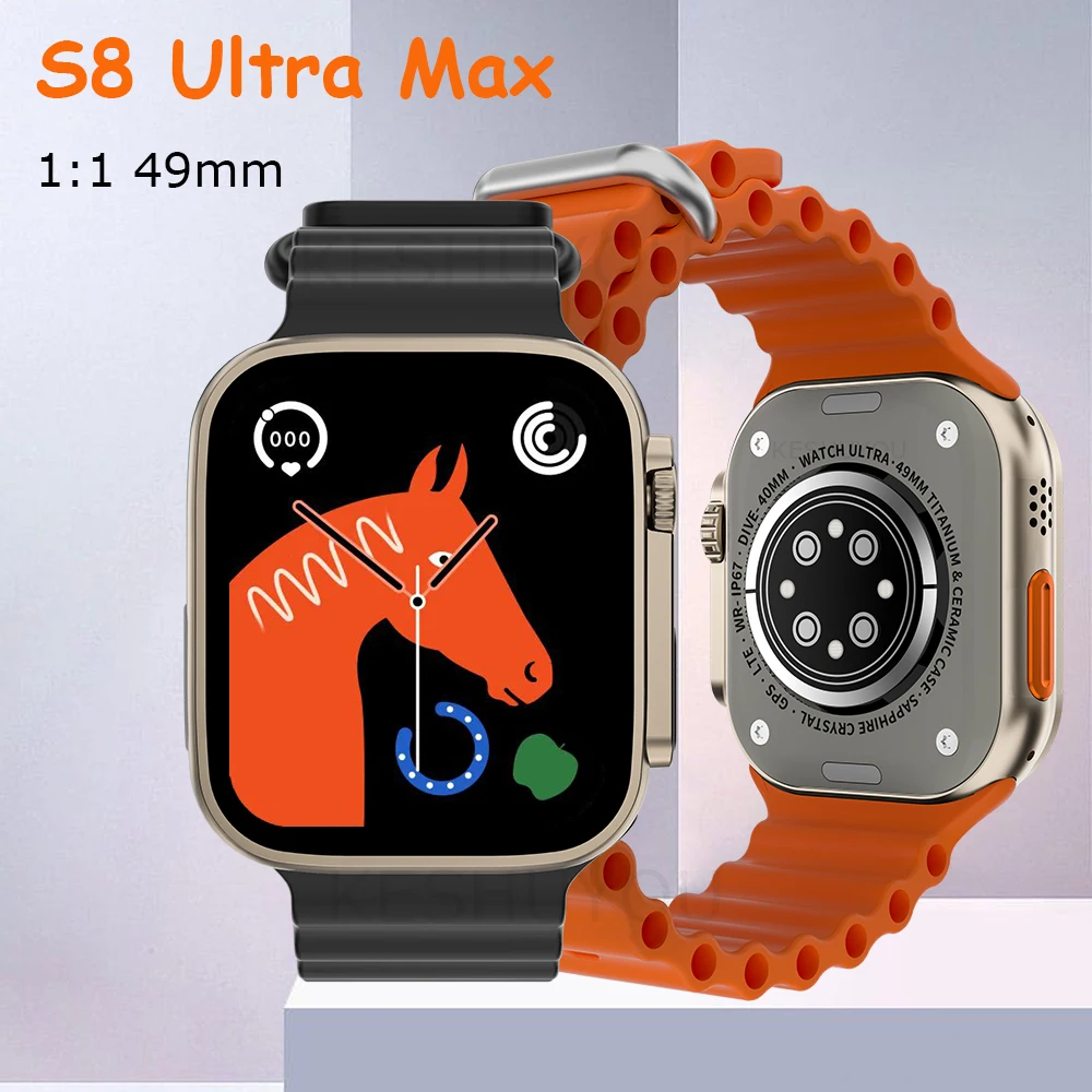 Reloj inteligente S8 Ultra Max para hombre y mujer, con NFC Smartwatch serie 8, respuesta a ...