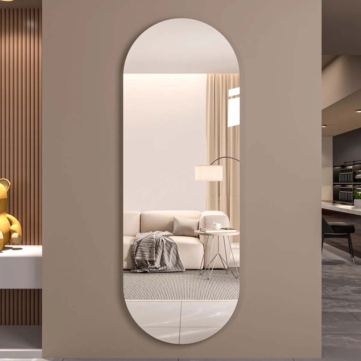 Oval-double-circle-guard-slope-Wall-bedroom-living-room-dormitory-full ...