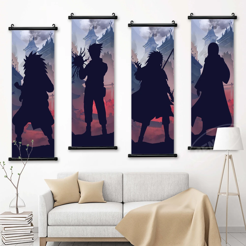 Canvas Hanging Scrolls Poster | Kakashi Hanging Scroll Poster - Anime ...