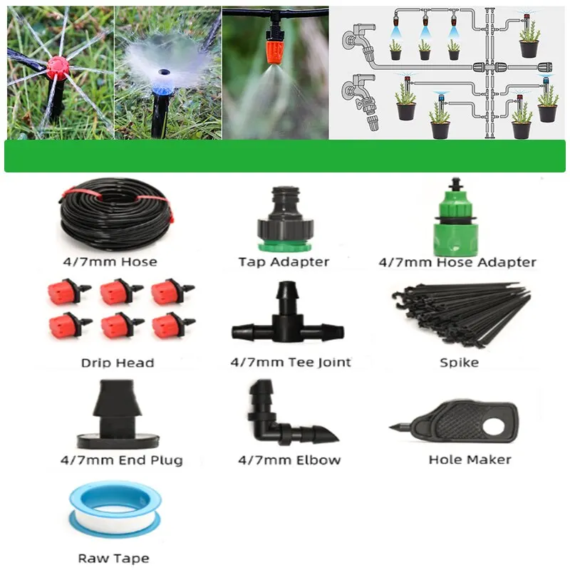 Garden-Irrigation-System-Kit-Automatic-Garden-Watering-System-with ...