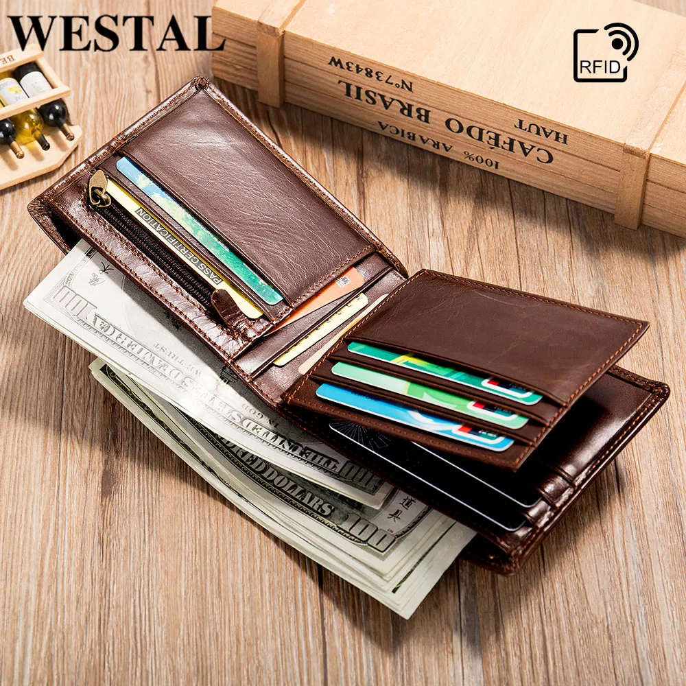 WESTAL-Mini-Wallet-Clutch-Male-Genuine-Leather-Business-Card-Wallets ...
