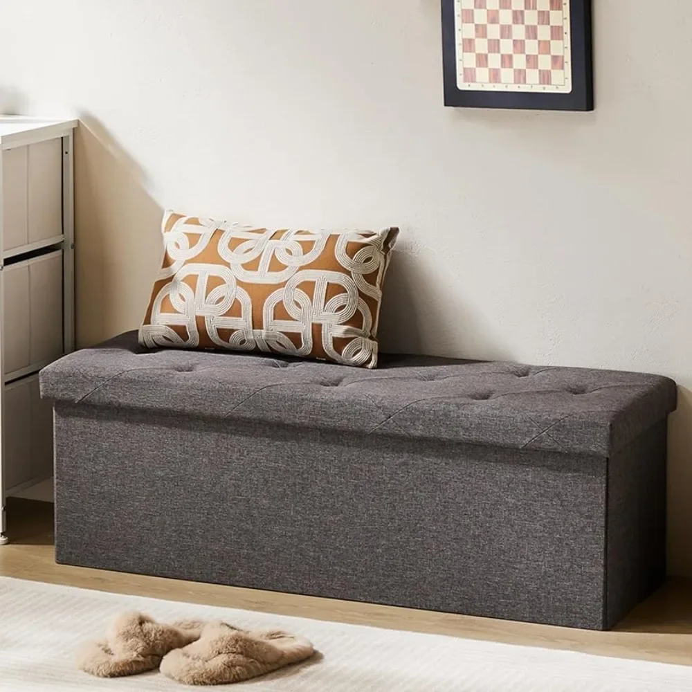 Storage-Ottoman-Bench-43Inches-in-Large-Capacity-Hidden-Chest-Organizer ...