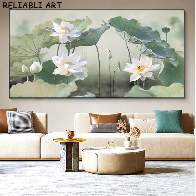 Lotus Flower Painting Abstract