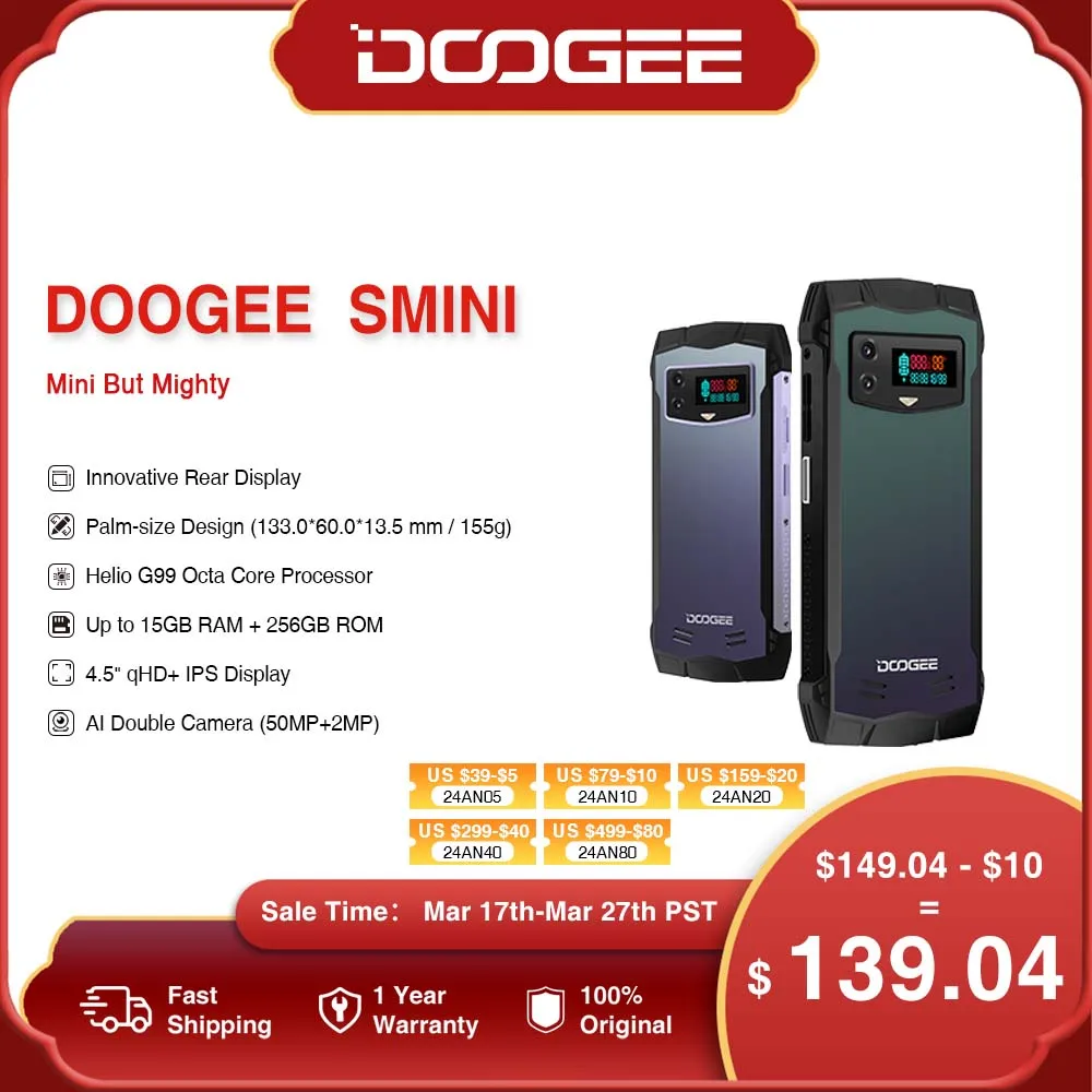 Doogee Smini - Full phone specifications