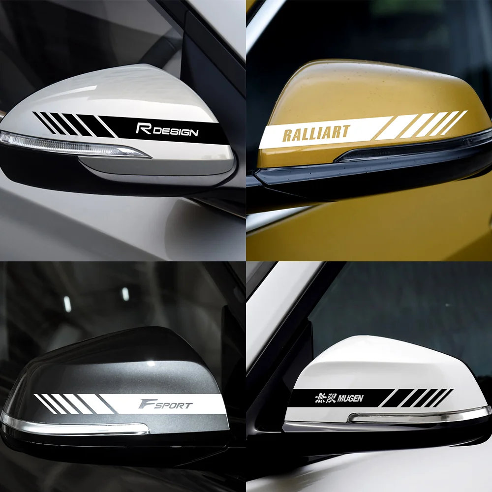 Car Side Rearview Mirror Decoration Sticker Emblem Styling Decals For ...