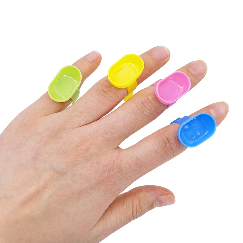20pcs-Dental-Mixing-Finger-Ring-Bowl-Cup-Plastic-Silicone-Holder-Dappen ...