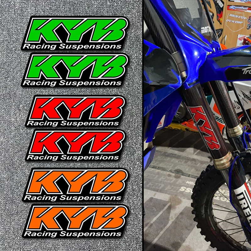 1Pair PVC Reflective KYB Fork Sticker Suspension Shocker Damper Motorcycle Accessories Decorate ...
