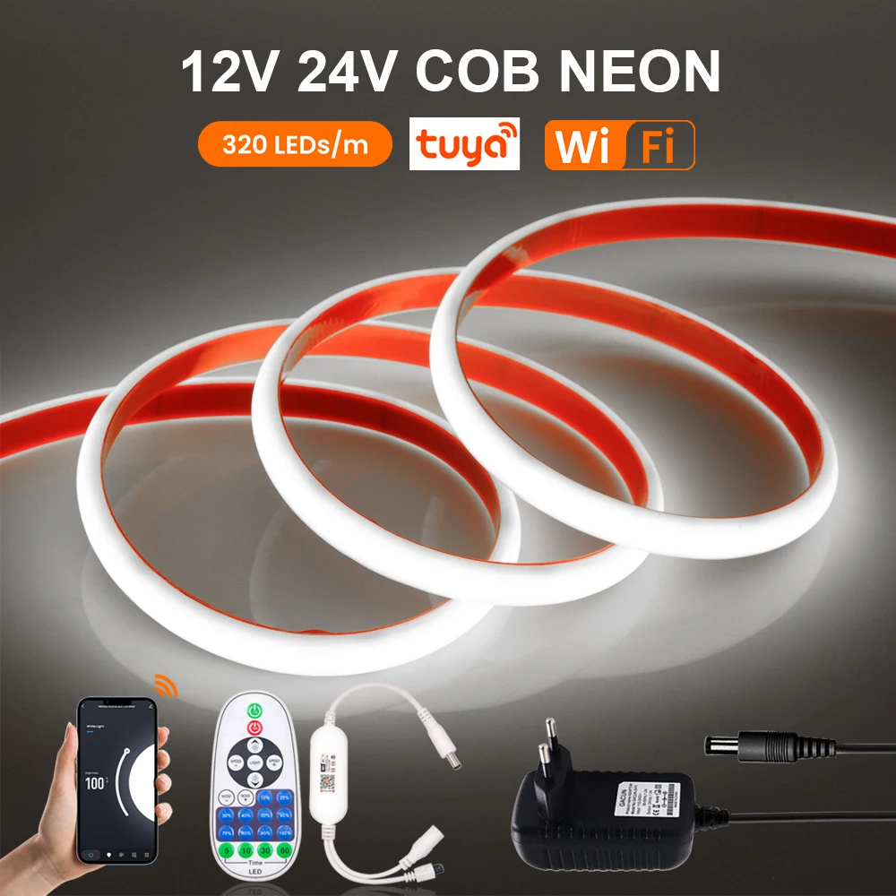 Tuya-WIFI-COB-LED-Strip-12V-24V-IP68-Waterproof-Neon-Ribbon-LED-Tape ...