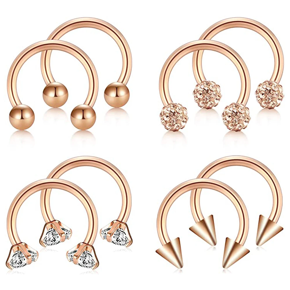 Nose-Septum-Rings-Horse-Shoe-Nose-Ring-Stainless-Steel-Cartilage-Daith ...