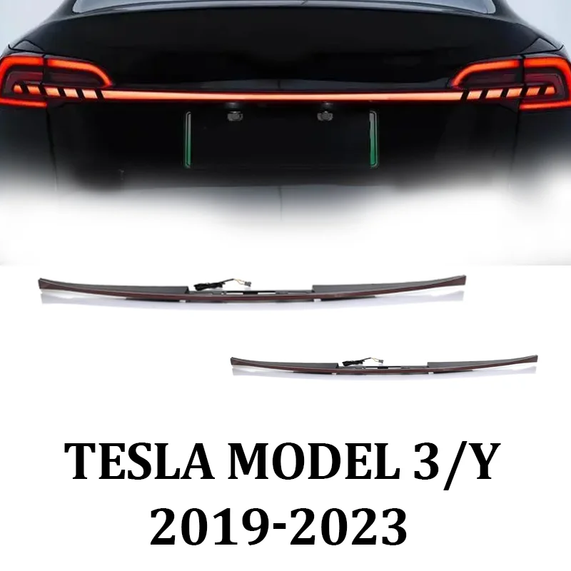 Car-Lights-For-Tesla-Model-3-Y-2019-2023-LED-Through-Tail-Rear-Light ...
