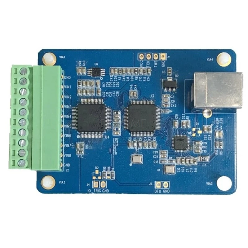 8 Channels USB Synchronous DAQ Data Acquisition Module Analog 8AD 16 ...