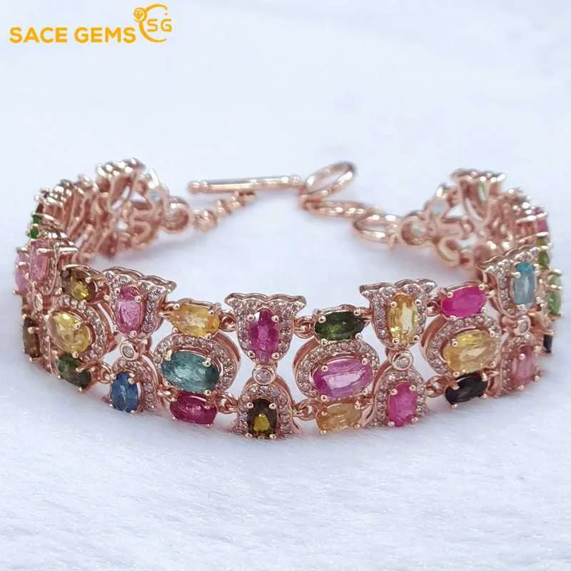 SACE-GEMS-pulsera-de-piedras-preciosas-de-turmalina-para-mujer-joyer-a ...