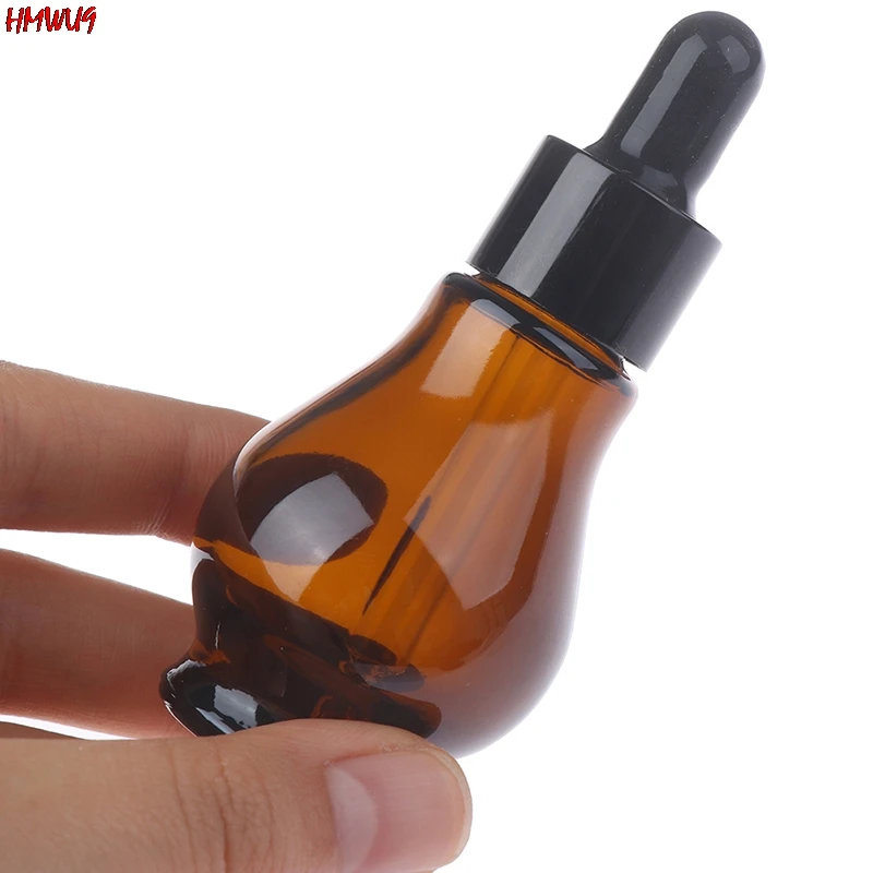 10/20/30/ml Amber Portable Glass Dropper Bottle Essential Oil Perfume ...