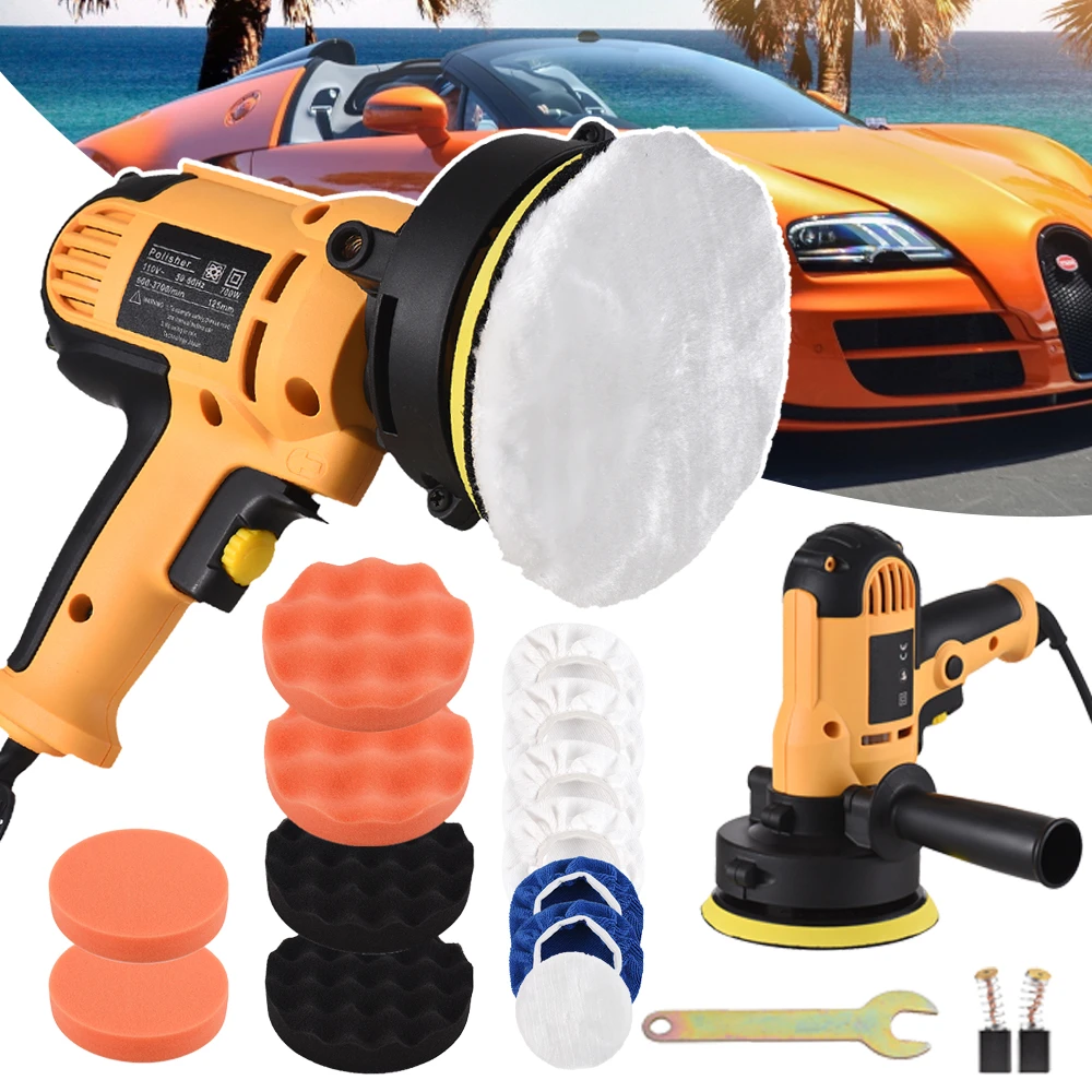 Electric Polisher 5 Inch Car Polishing Kit 700W Variable Speed ...