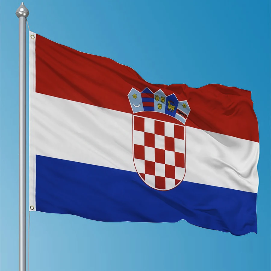 90X150cm Croatian Croatia Republika Hr Hrv Hrvatska Republic Flag ...