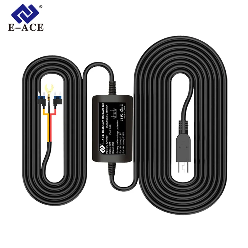E-ACE-Type-c-3-5-Meters-Buck-Line-Car-Charger-Hard-Wire-Hardwire-Kit ...