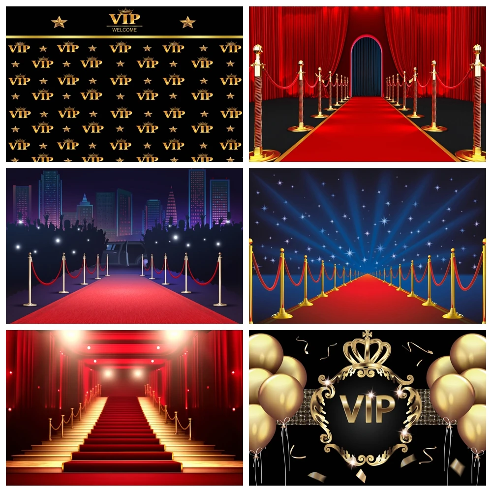 Tema-Film-VIP-Karpet-Merah-Latar-Belakang-Acara-Hitam-Emas-Baby-Shower ...