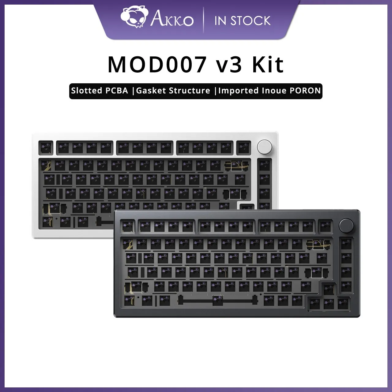 Akko-MOD007-V2-V3-Keyboard-DIY-Kit-Hot-Swap-Gasket-Mount-with-82-Key ...