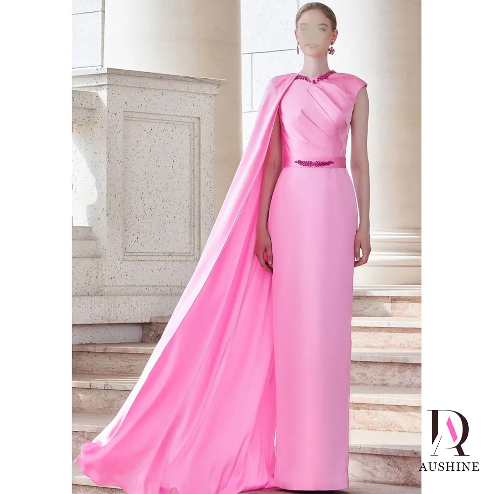 Aushine-Dress-Floor-Length-Luxury-Birthday-Evening-Dress-Shawl-Sleeves-Summer-Elegant-Wedding ...