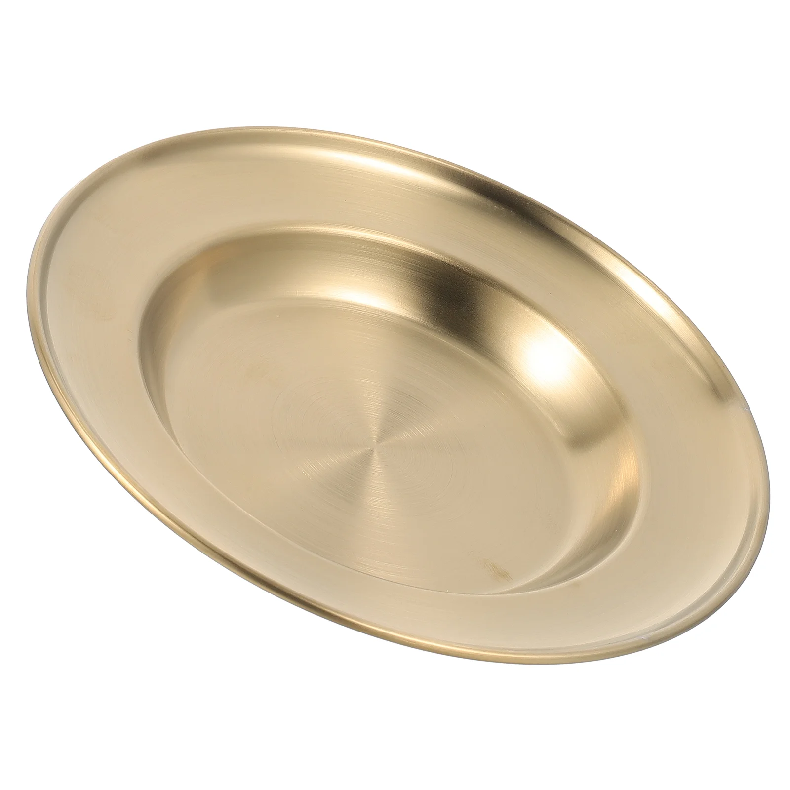 Stainless Steel Food Plate Round Food Serving Plate Multi purpose ...