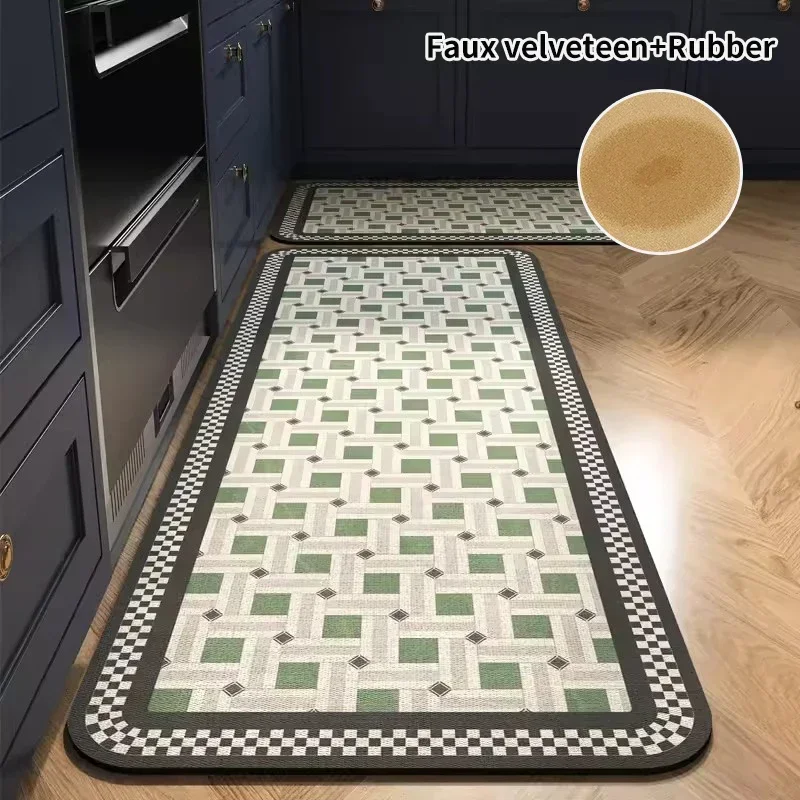 Non-slip-Long-Rugs-Kitchen-Carpet-Absorbent-Floor-Mats-Entrance-Door ...