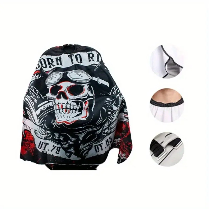 1-pcs-Retro-Skeleton-Pattern-Hair-Cutting-Cape-With-Snap-Buckle ...