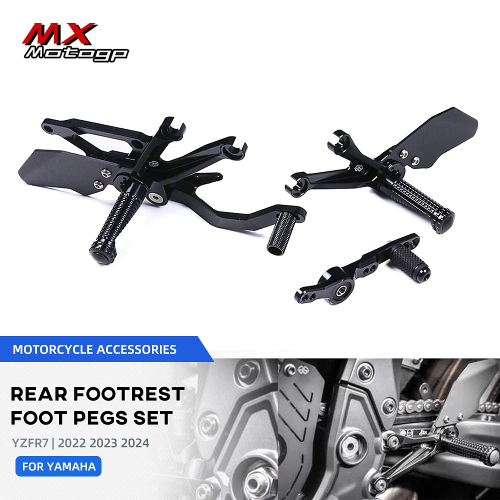 YZFR7-2023-Motorcycle-Footrest-Rear-Foot-Pegs-Pedal-Set-Heel-Guards ...