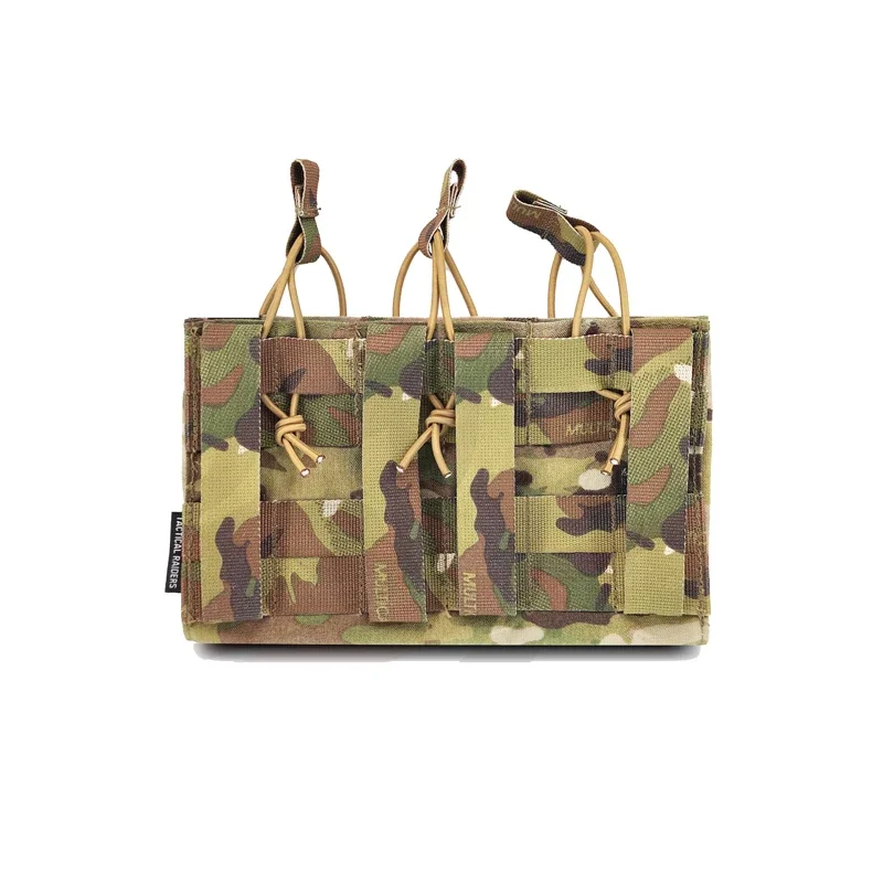 Tactical Triple Mag Pouch 556 Open-Top Magazine Pouch Gear Army Airsoft ...