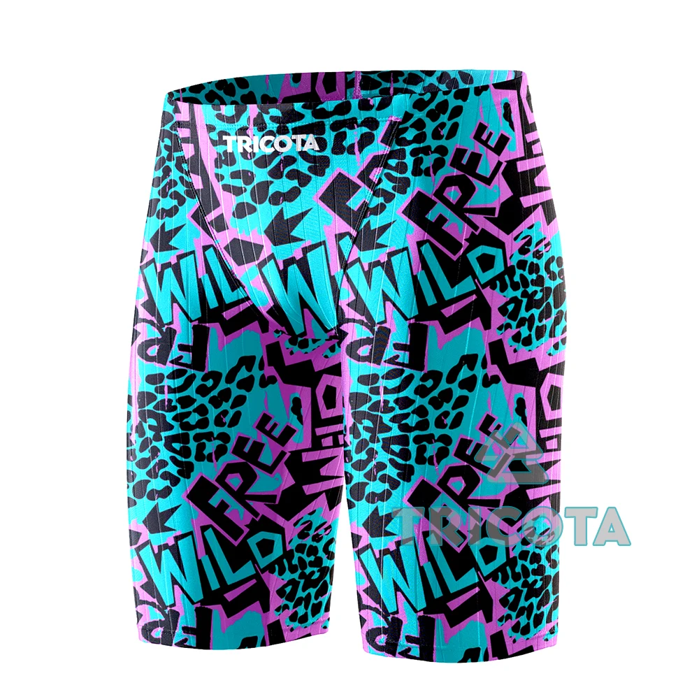 Men Jammers Swimsuit Competitive Swim Team Suit Quick Dry Swimwear ...