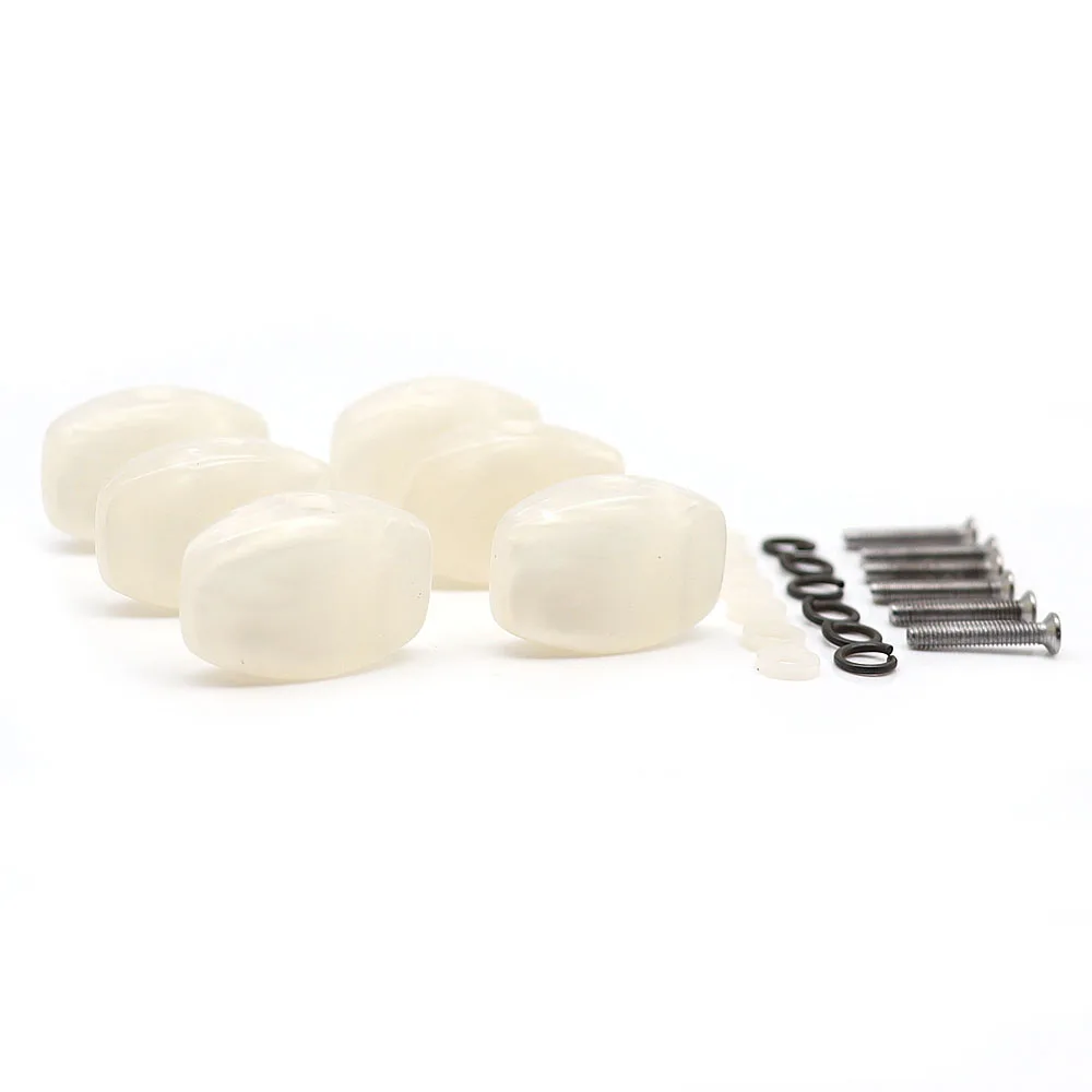 6pcs Guitar Tuning Key Guitar Tuners Machine Head Buttons oblong ...