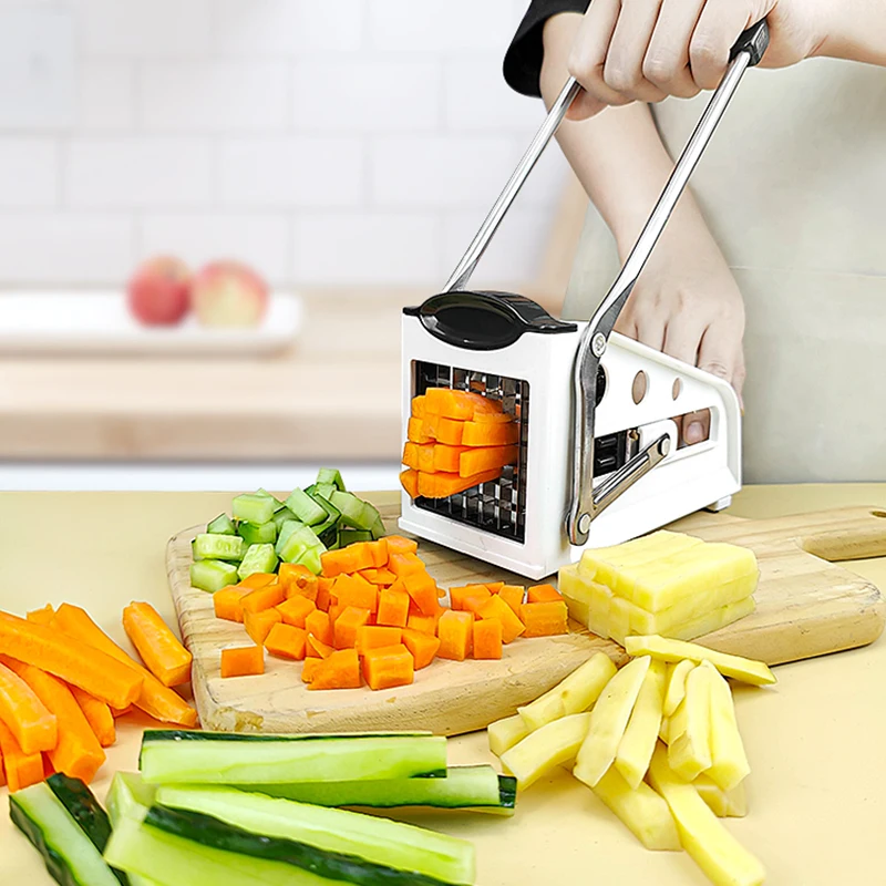 Hand Press Potato Chip Cutter Multi-functional Vegetable Machine Potato ...